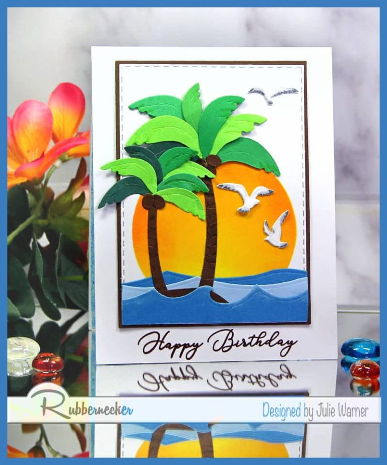 A Beach Themed Birthday Card - Rubbernecker Blog