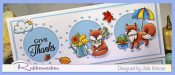 A Cute Slimline Fox Thanksgiving Card - Rubbernecker Blog